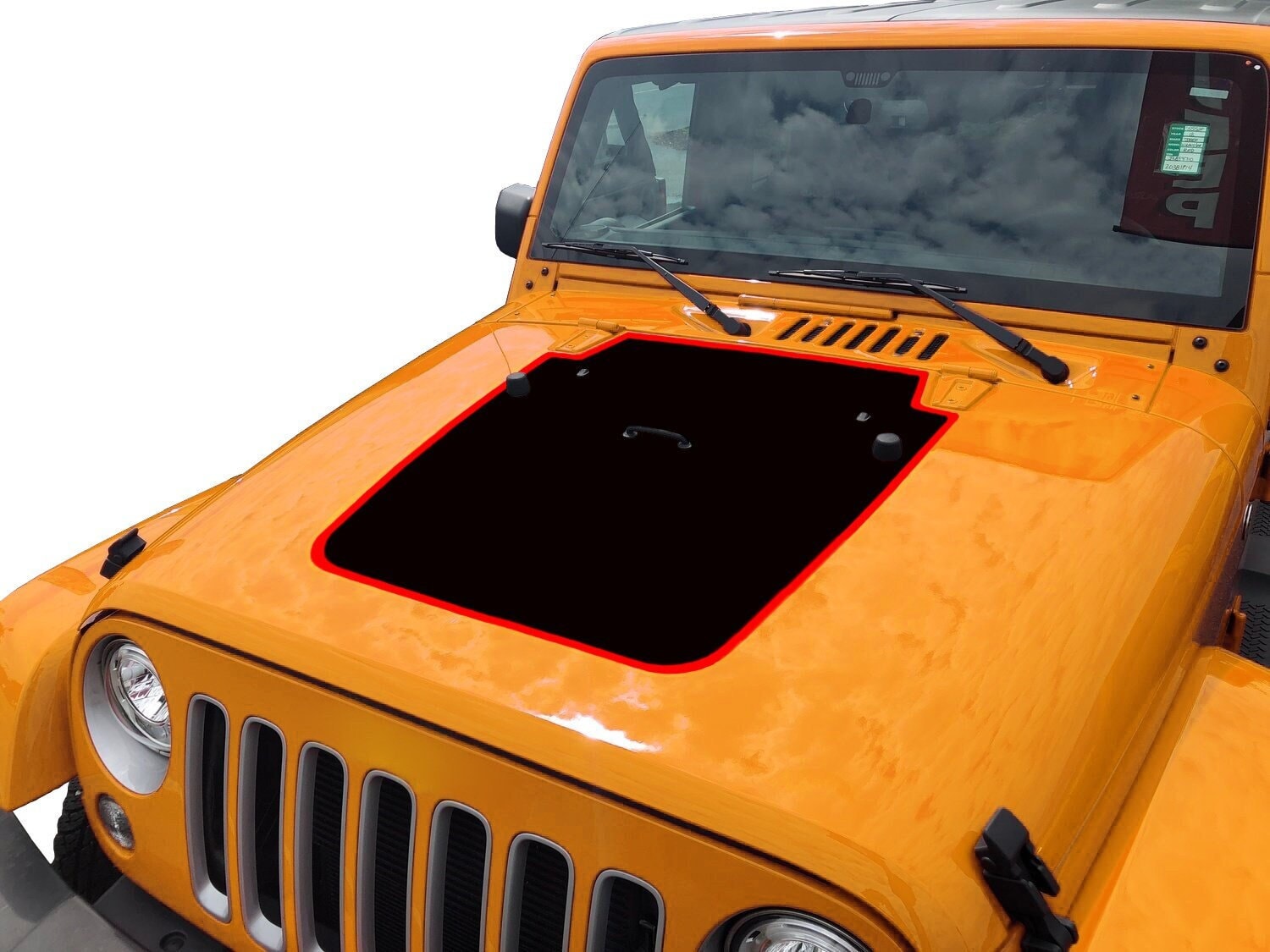 Custom Pinstripe Hood Decal Compatible With 2007-2018 Jeep Wrangler JK ...