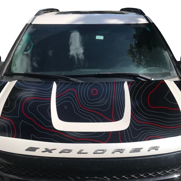 Topo Hood Decal - Etsy