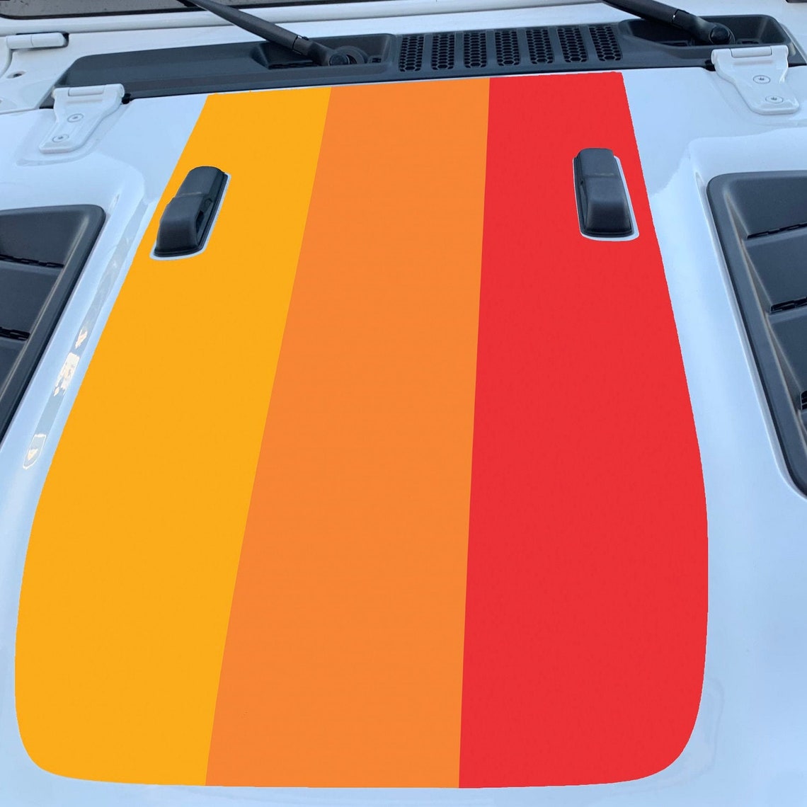 Retro Vintage Hood Decal Compatible With 2018-2024 Jeep Wrangler ...