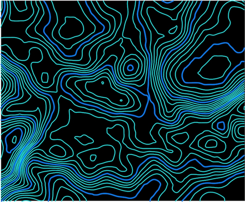 Fully Customizable Topographic Wrap Vinyl Any Size and Color ...