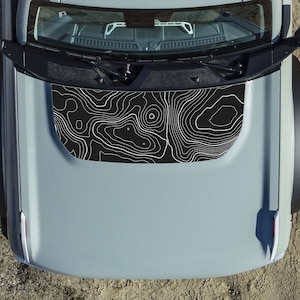 Customizable Topographic Topo Hood Decal Fits 2021-2024 Ford Bronco - Etsy