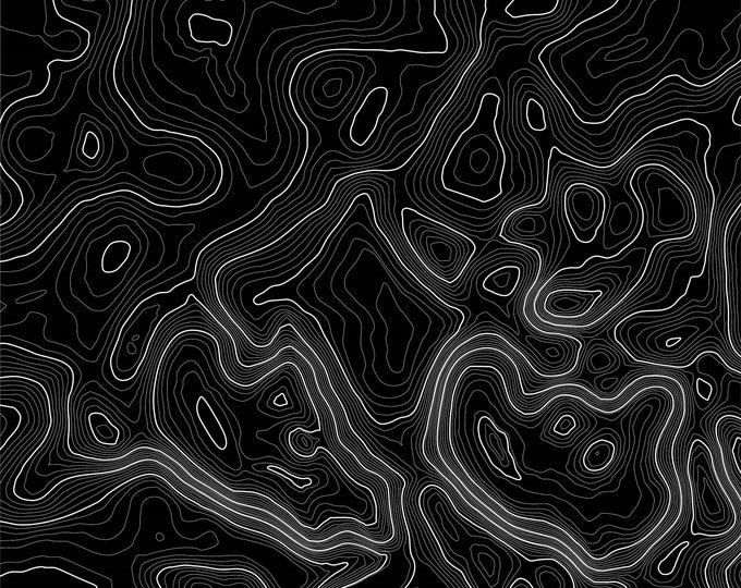 Topography Lines Vinyl Decal Sticker You Trim for Your Windows, RV ...