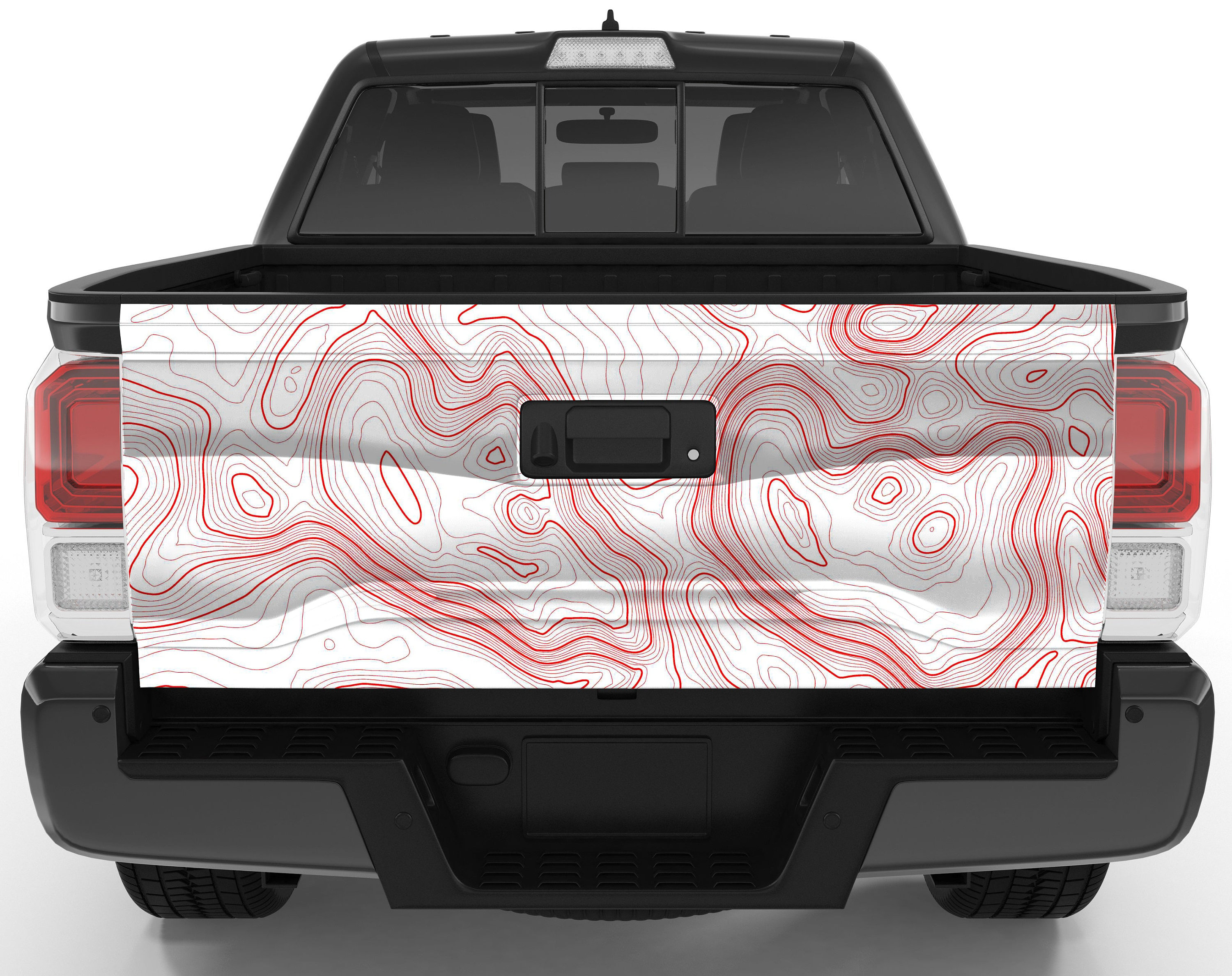 Customizable Topographic Tailgate Wrap Vinyl 2'x6' - Etsy