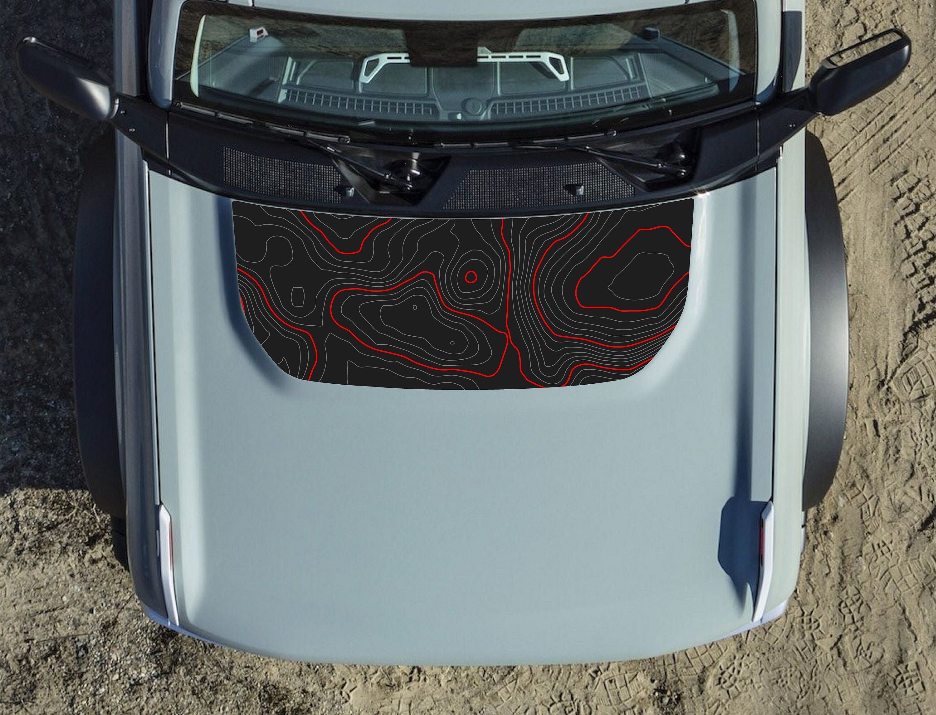 Customizable Topographic Topo Hood Decal Fits 2021-2024 Ford Bronco - Etsy