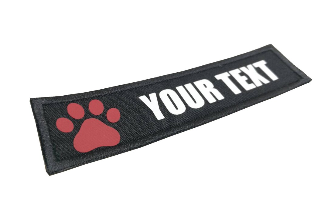 Patch for Dog Custom Text Your Text Patch Dog Name Tape With Hook ...