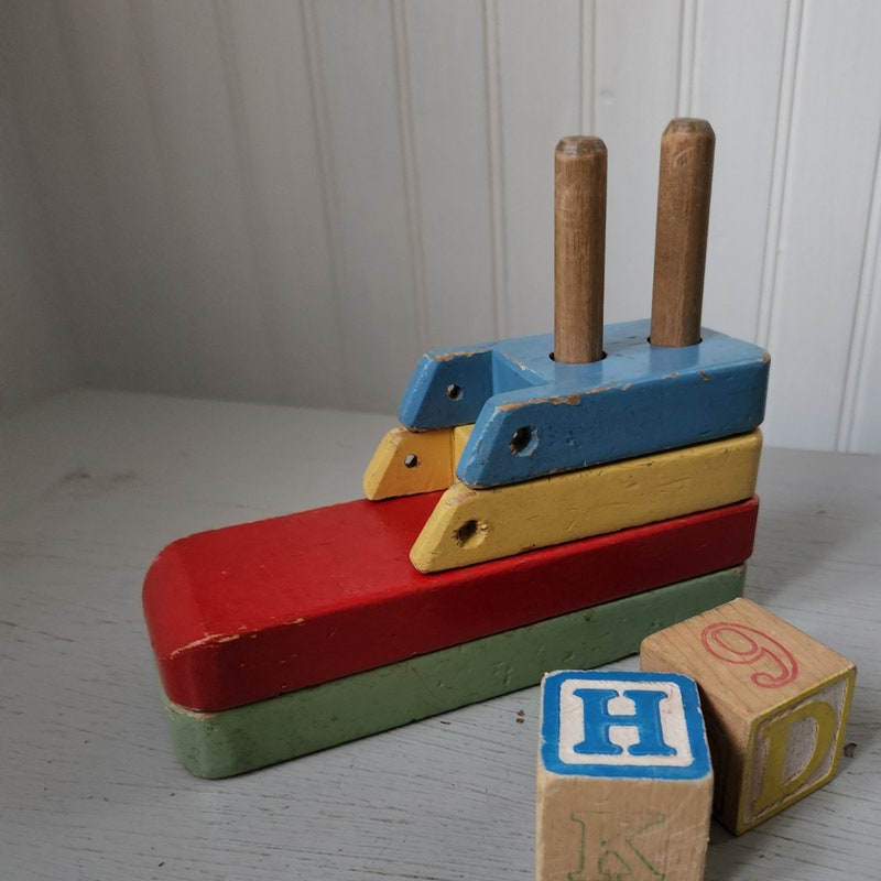 Wooden Stacking Toy - Etsy