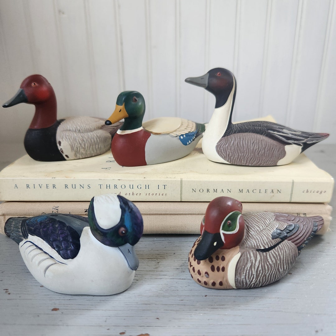 Vintage Avon Collector Duck Series 1983/ 1984 Set of Five Miniature ...