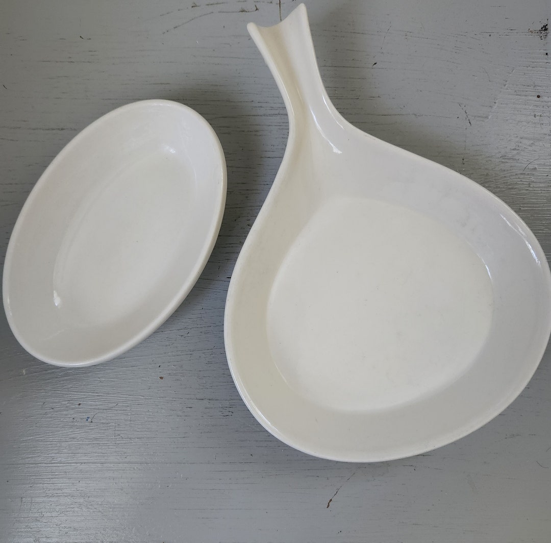 Vintage Buffalo China Restaurant Ware Serving Skillet and Oval Bowl ...
