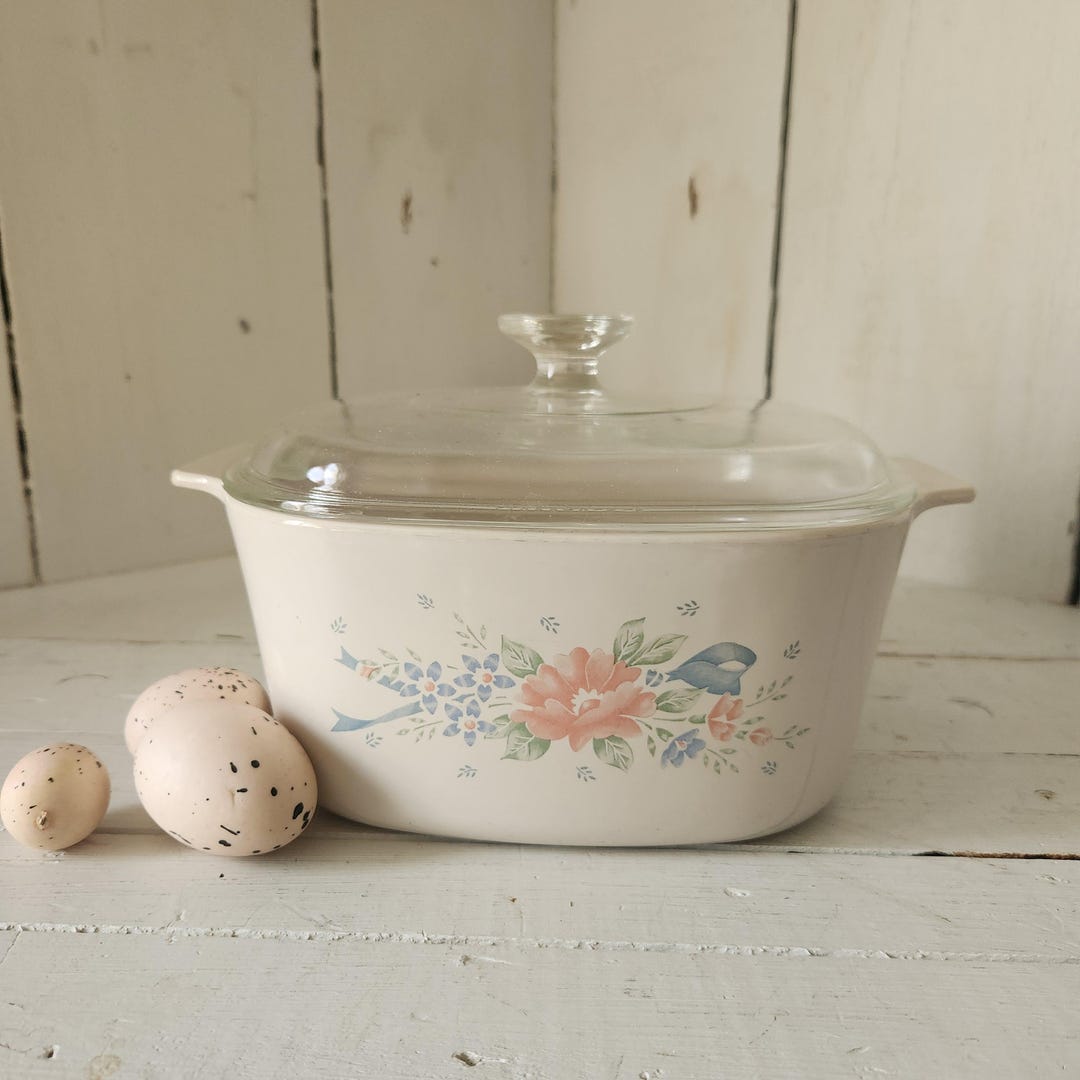 Vintage Corning Ware 3 Liter Casserole With Lid - Symphony Pattern ...