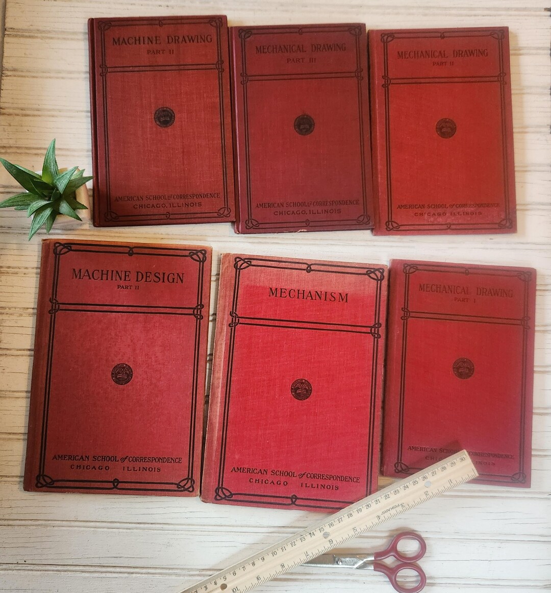 Vintage 1908- 1914 American School of Correspondence Book Series ...