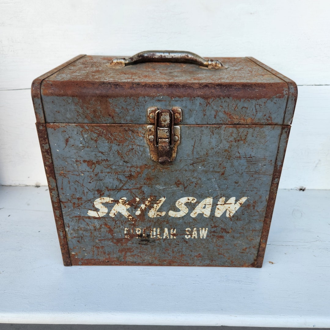 Rustic Industrial Vintage Skilsaw Circular Saw Metal Box With - Etsy