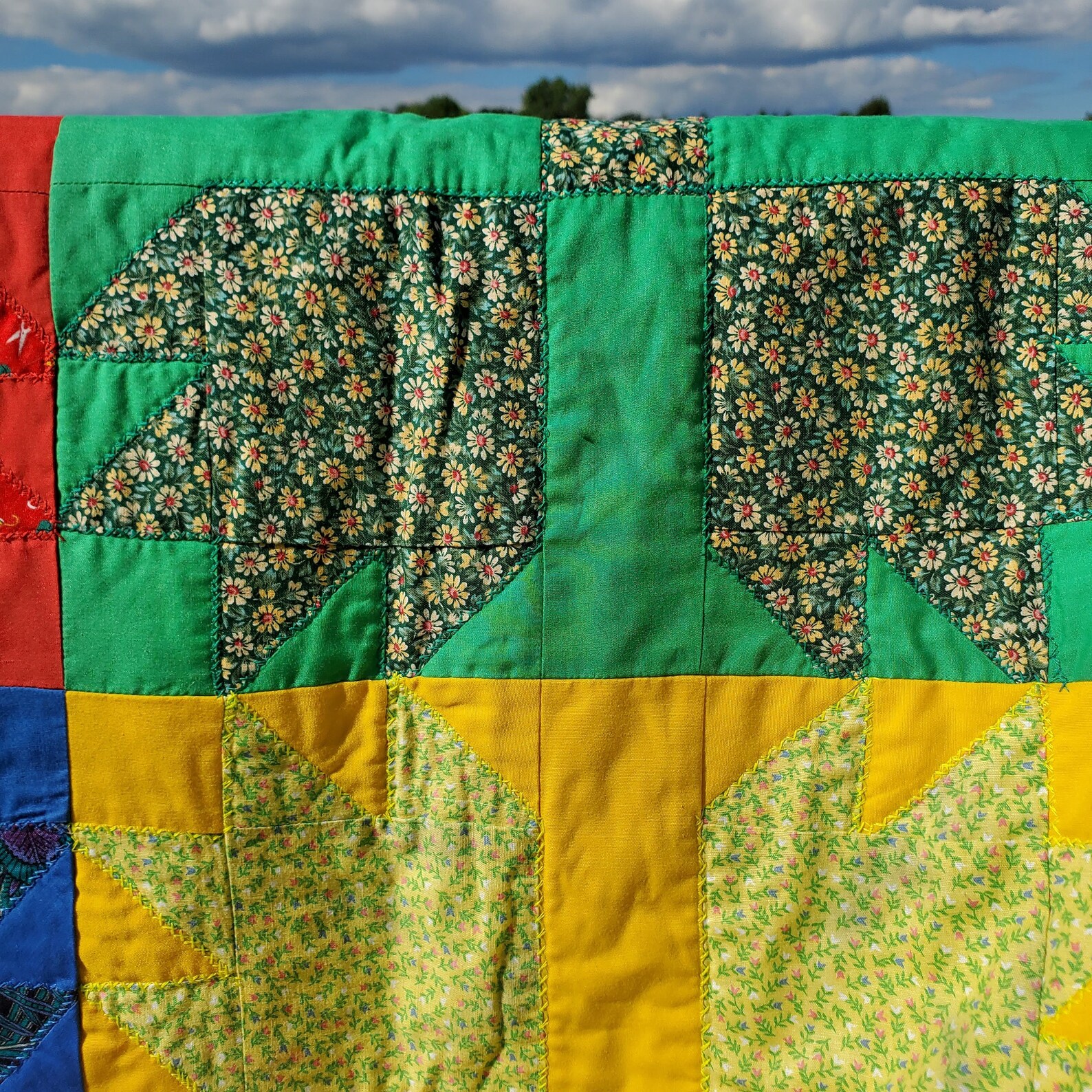 Bright Colored Patchwork Quilt Hanging or Display Quilt-folk | Etsy