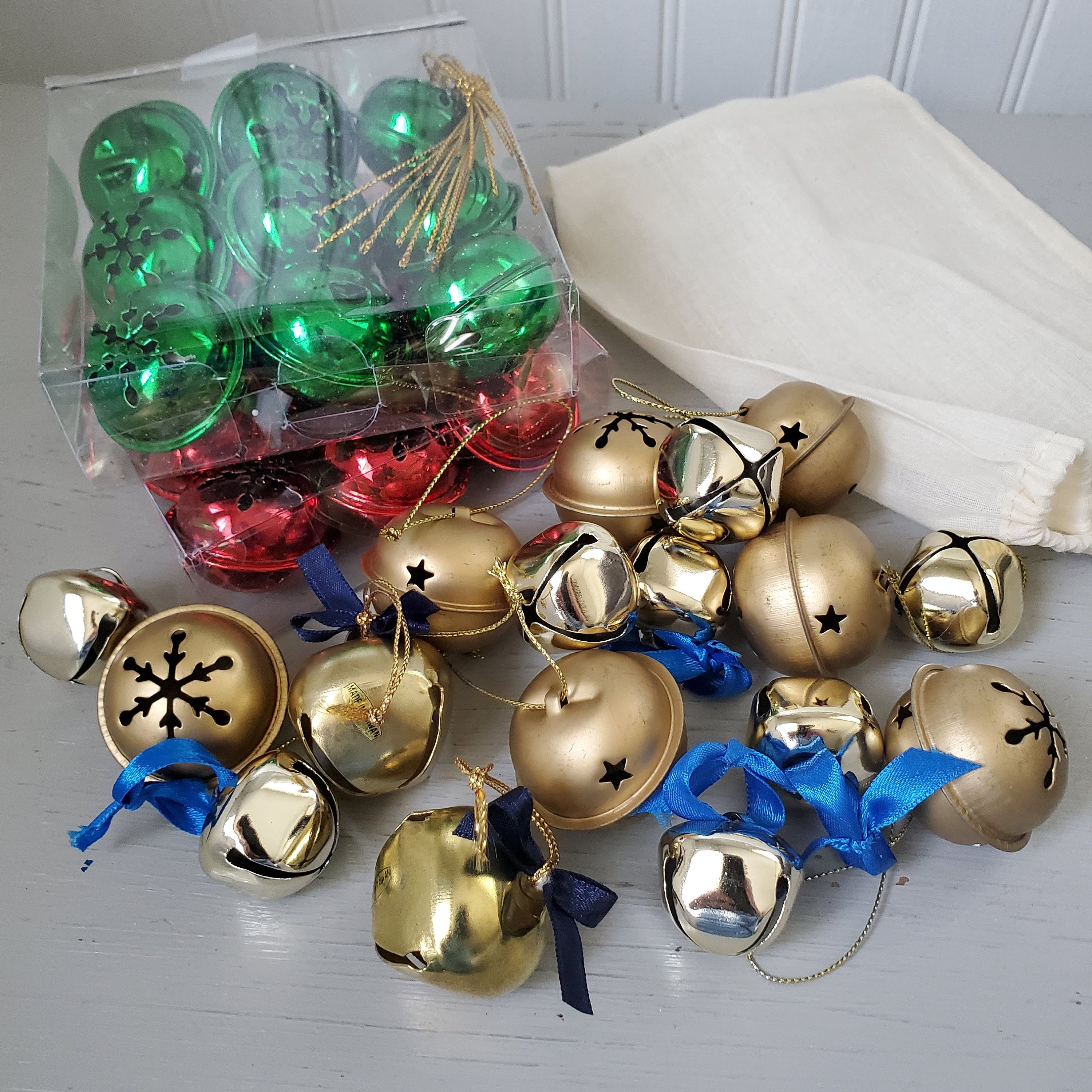 Large Bundle of Bells 35 Total Gold Silver Red and Green | Etsy