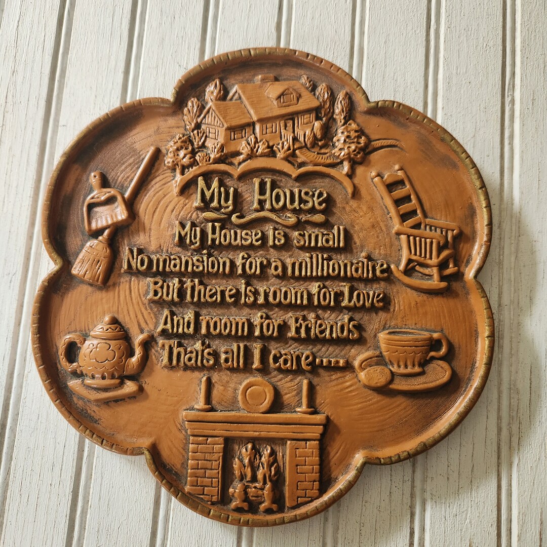 Vintage my House is Small Wall Hanging / Sign Perfect for Vintage Decor ...