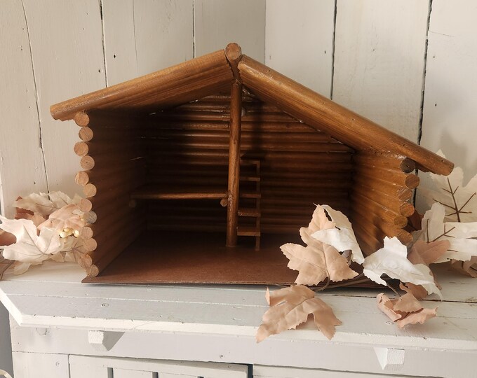 Extra Large Rustic - Farmhouse - Log Cabin Construction Christmas ...