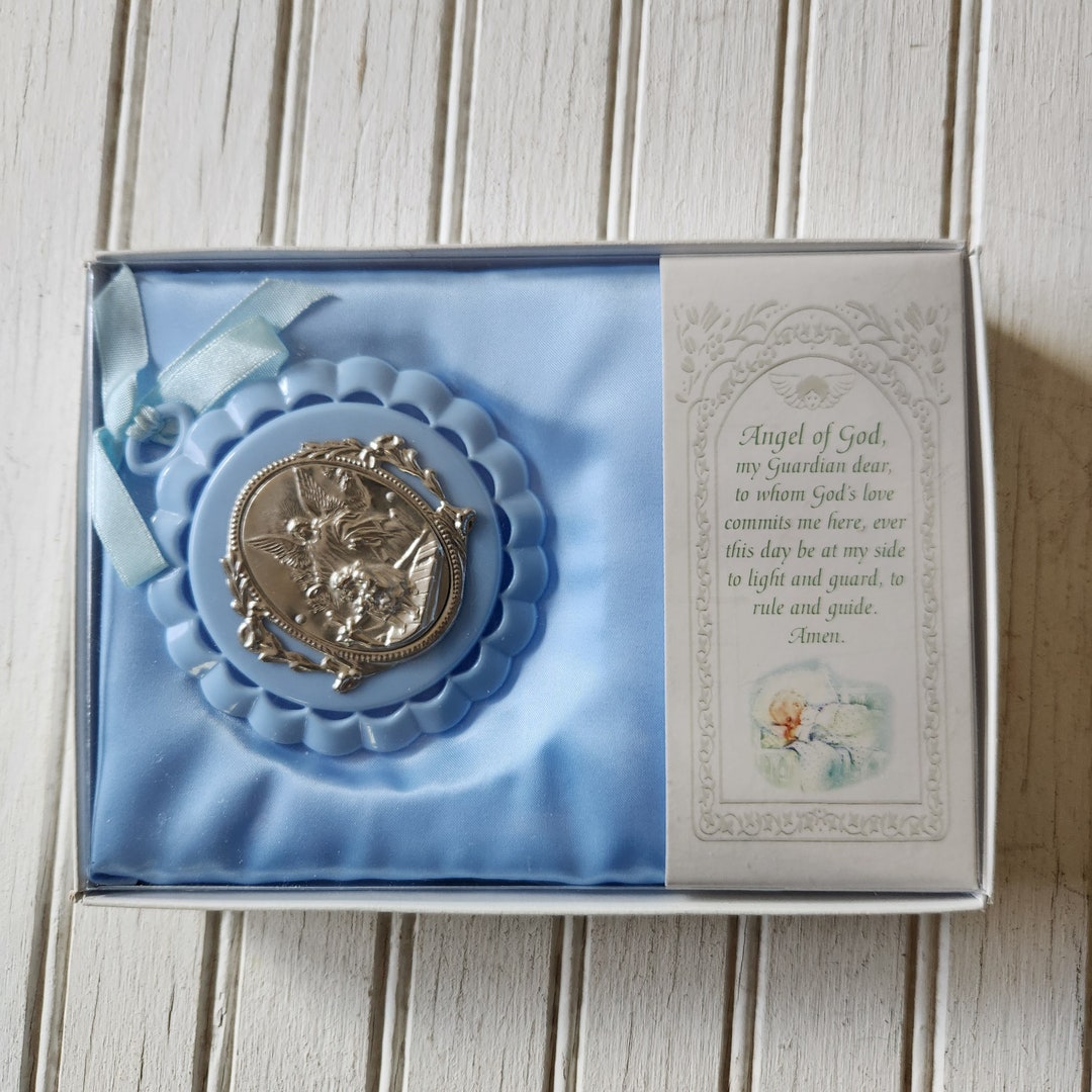 Vintage Malco Guardian Angel Crib Medal and Prayer New in Box and Never ...