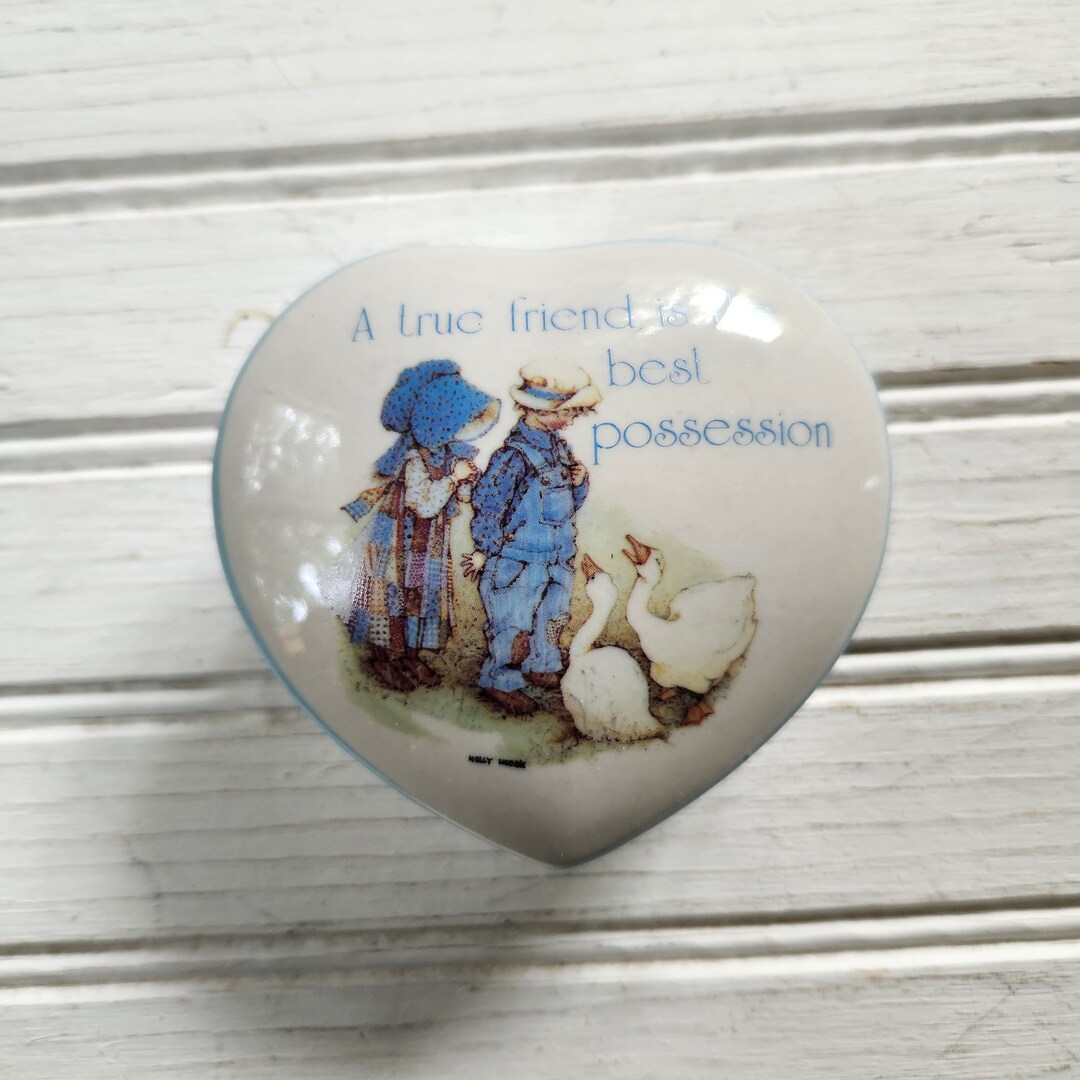 Holly Hobbie Covered Trinket Jar / Jewelry Box - Small - Perfect ...