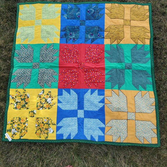 Bright Colored Patchwork Quilt Hanging or Display Quilt-folk - Etsy
