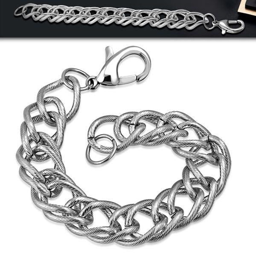 Cuban Link Chain Lobster Clasp Closure Bracelet (c241) - Etsy