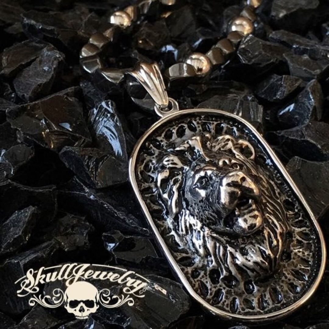 Mythical 'nemean Lion' Big, Bold & Heavy Lion Pendant With Heavy Chain ...