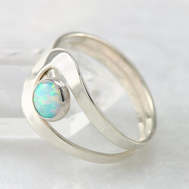 Opal Ring Silver - Etsy