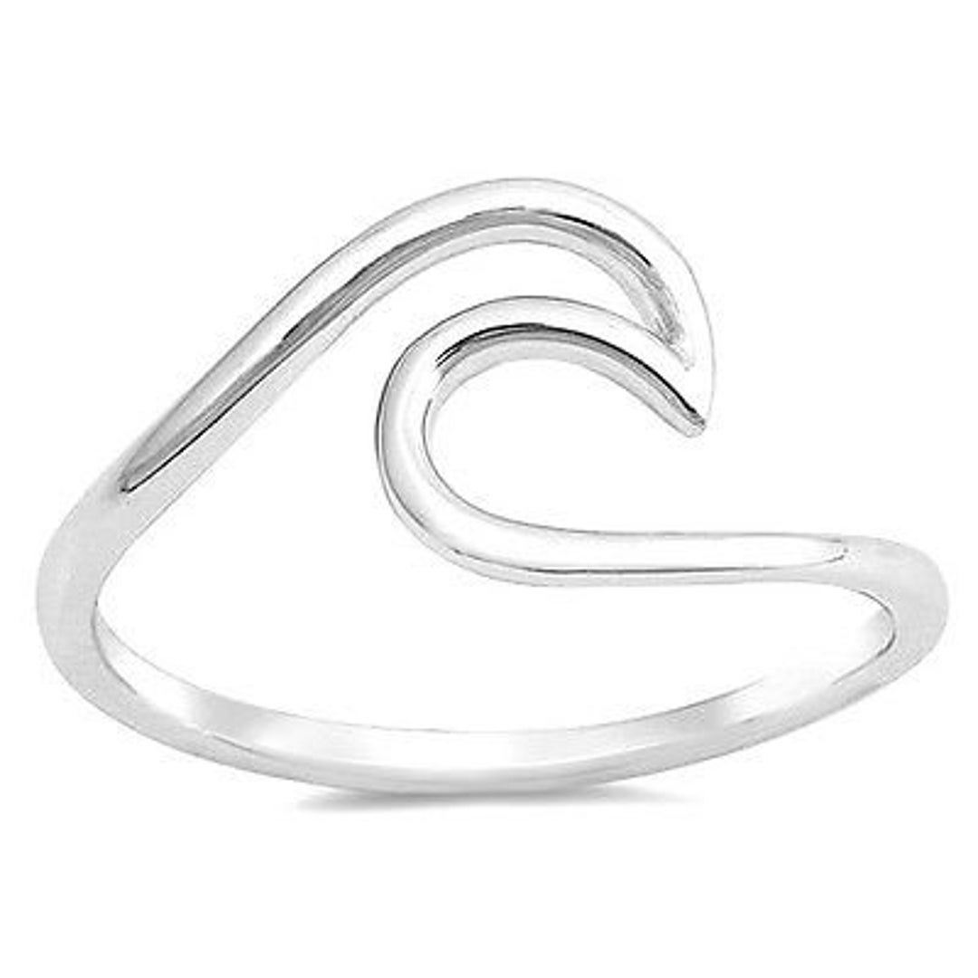 Wave Ring, 925 Sterling Silver, Silver Ring, Wave Rings, Simple Ring - Etsy