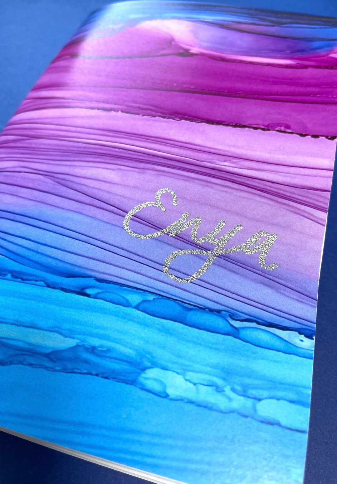 Personalised Colourful Notebooks, A5 Hand Lettered Notepad ...