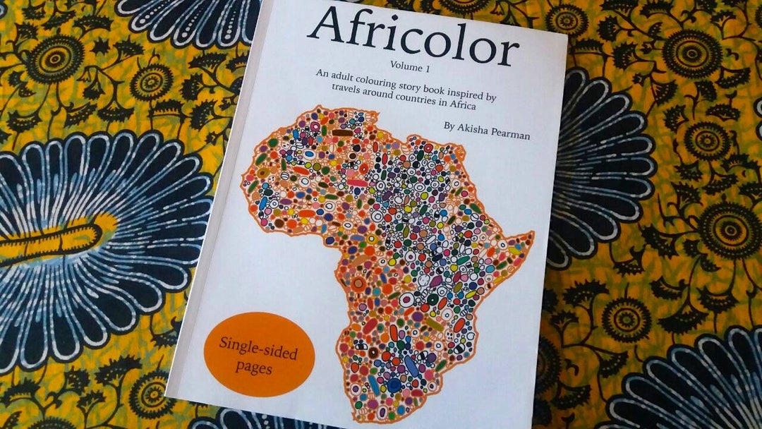 Africolor: an Adult Coloring Book Inspired by Travels Around Countries ...