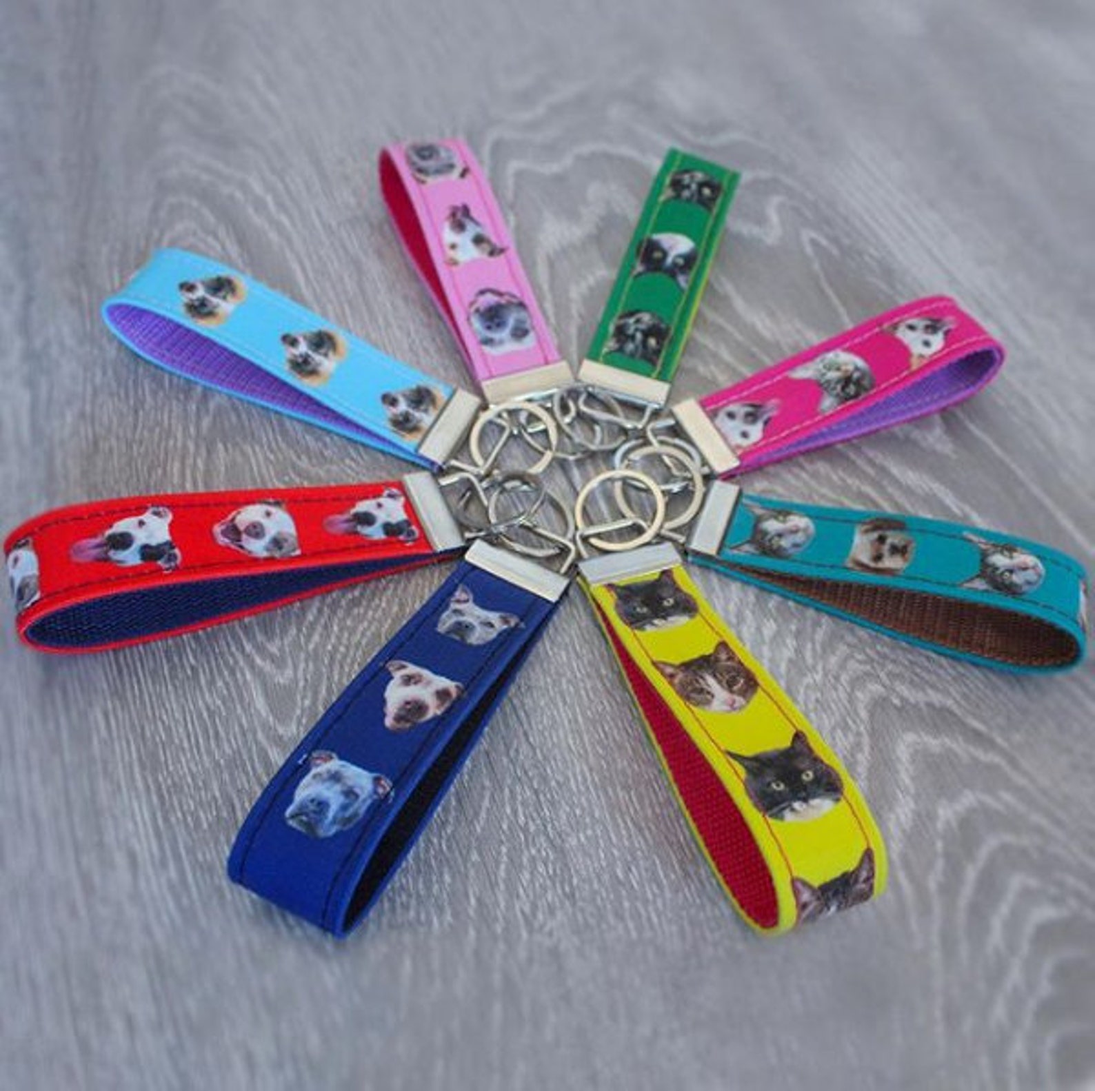 Custom Pet Head Keyfob / Keychain Dog Cat Animal Gift | Etsy