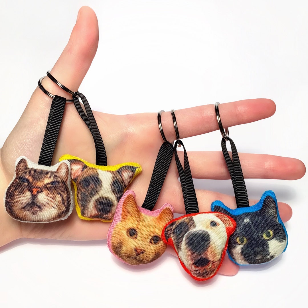 Custom Pet Head Keyring / Keychain - Dog, Cat, Animal, Photo, Dog Gifts ...