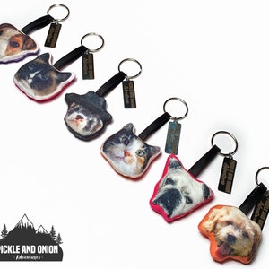 Custom Pet Head Keyring / Keychain - Dog, Cat, Animal, Photo, Dog Gifts ...