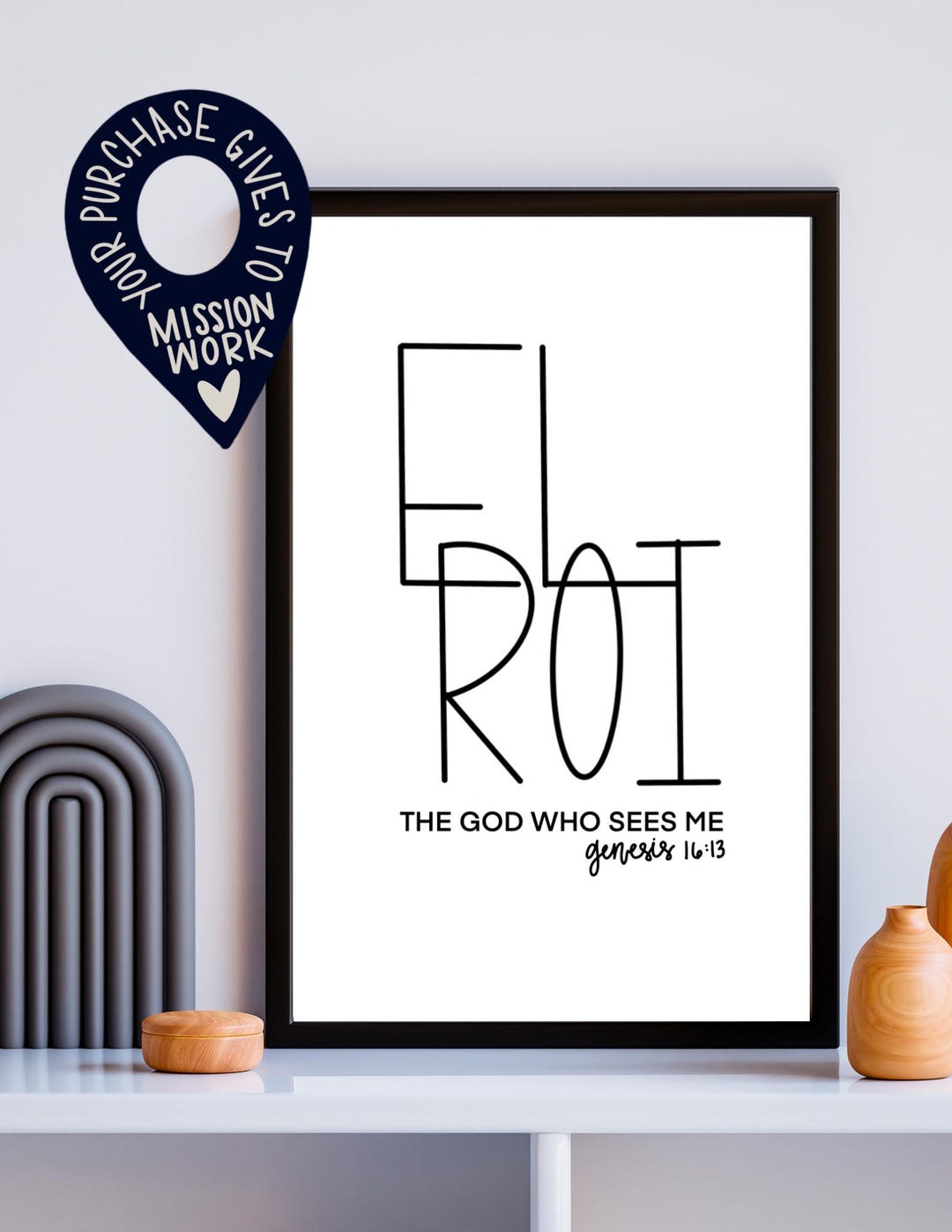 El Roi - White Background - Etsy