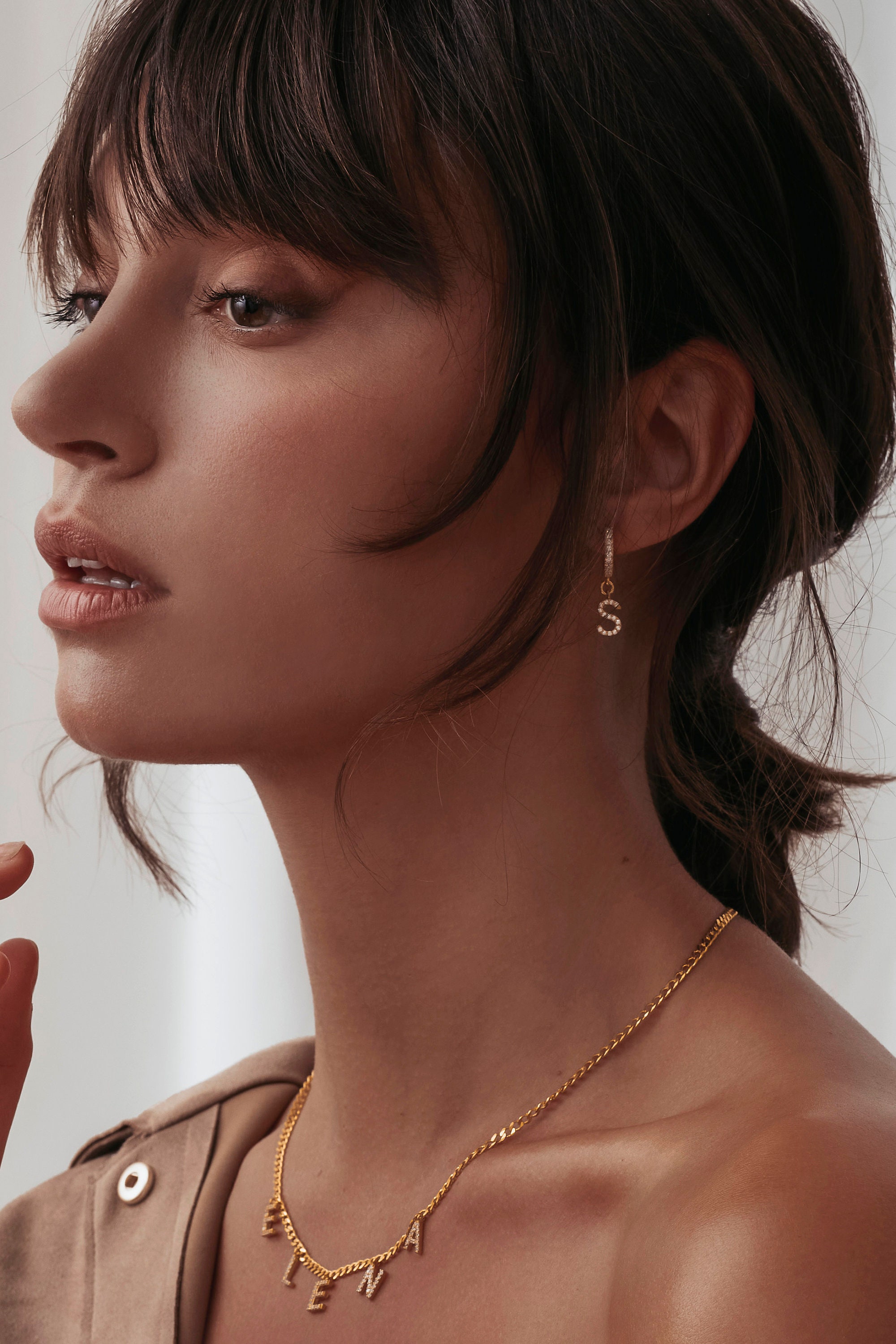 Letter Chain I Name Chain I Necklace Ladies I Necklace With | Etsy