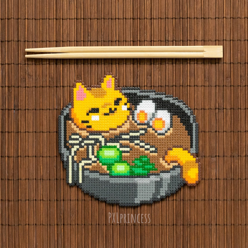 Perler Bead Cat - Etsy