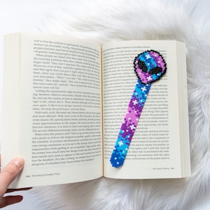 Galaxy Bookmark Alien Ufo Bookmark Outer Space Lover Pixel Art Hama ...