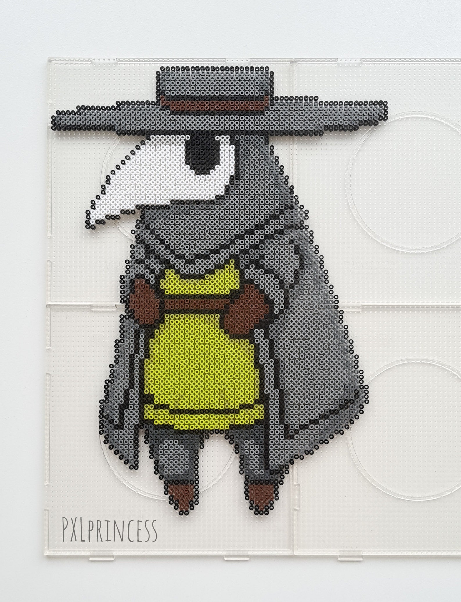 Plague Doctor Pixel Art Magnet Hama Perler Beads 8 Bit Decor Gothic ...