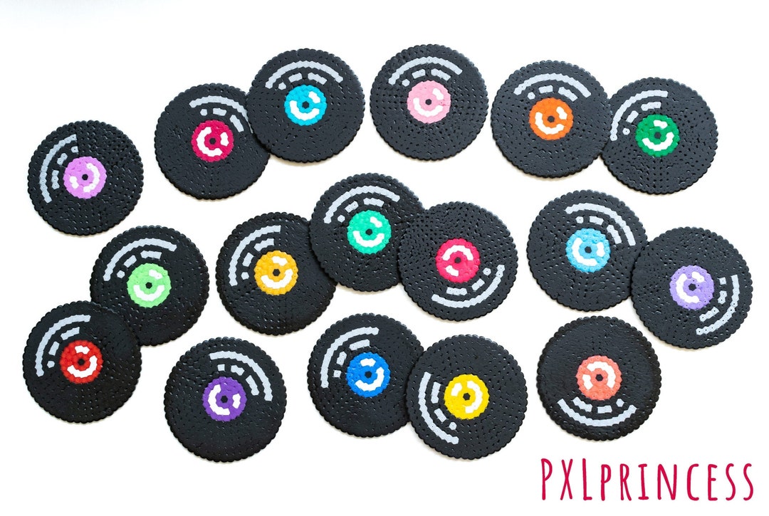 Vinyl Coaster Retro Classic 70s 80s Home Decor Pixel Vinyl Record ...