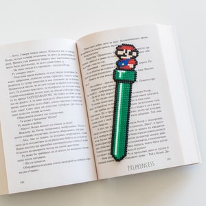 Super Mario Yoshi Bookmark Pixel Art Piranha Nintendo Hama Perler Beads ...
