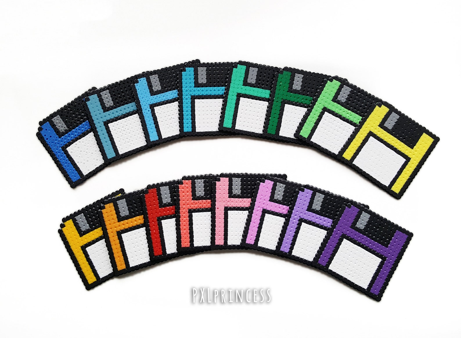 Floppy Disk Coasters Pixel Art Perler Hama Beads Coaster 8 Bit Home ...