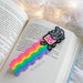 Cute Bookmark Pixel Art Rainbow Hama Perler Beads Stationery Bookworm ...