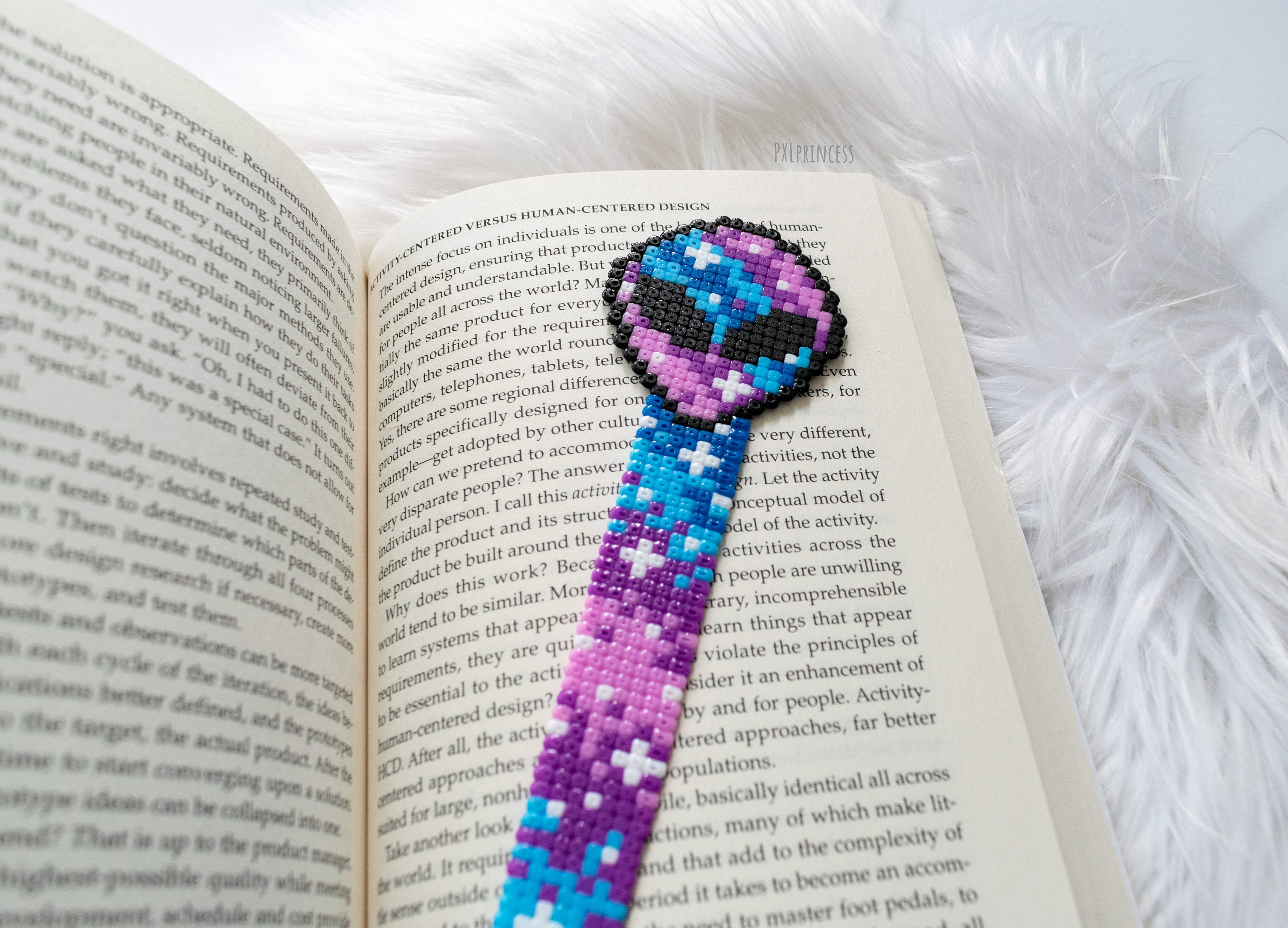 Galaxy Bookmark Alien Ufo Bookmark Outer Space Lover Pixel Art - Etsy
