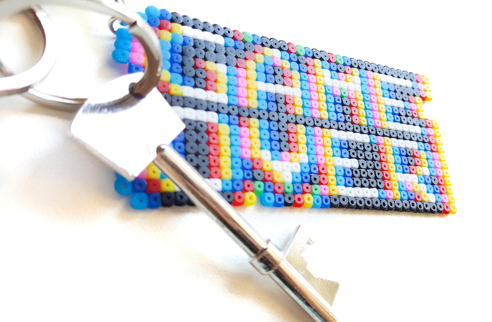 Game Over Press Start Nerd Perler Hama Beads Keychain 3D 8 Bit - Etsy