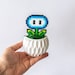 Pixel Plant in a Pot Fire Flower & Ice Flower Perler Super Mario Hama ...