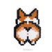 Corgi Dog Keychain Pixel Art Corgi Butt 8 Bit Shiba Golden Retriever ...