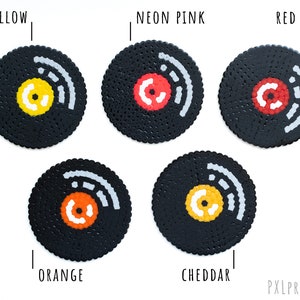 Vinyl Coaster Retro Classic 70s 80s Home Decor Pixel Vinyl Record ...