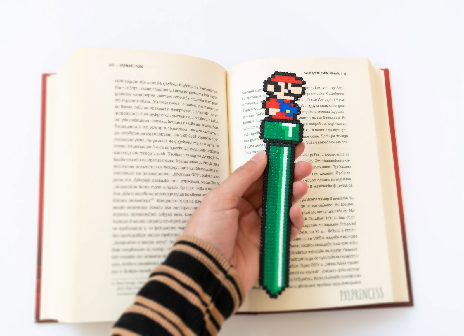 Super Mario Bookmark pixel art Nintendo Hama Perler cuentas de - Etsy ...