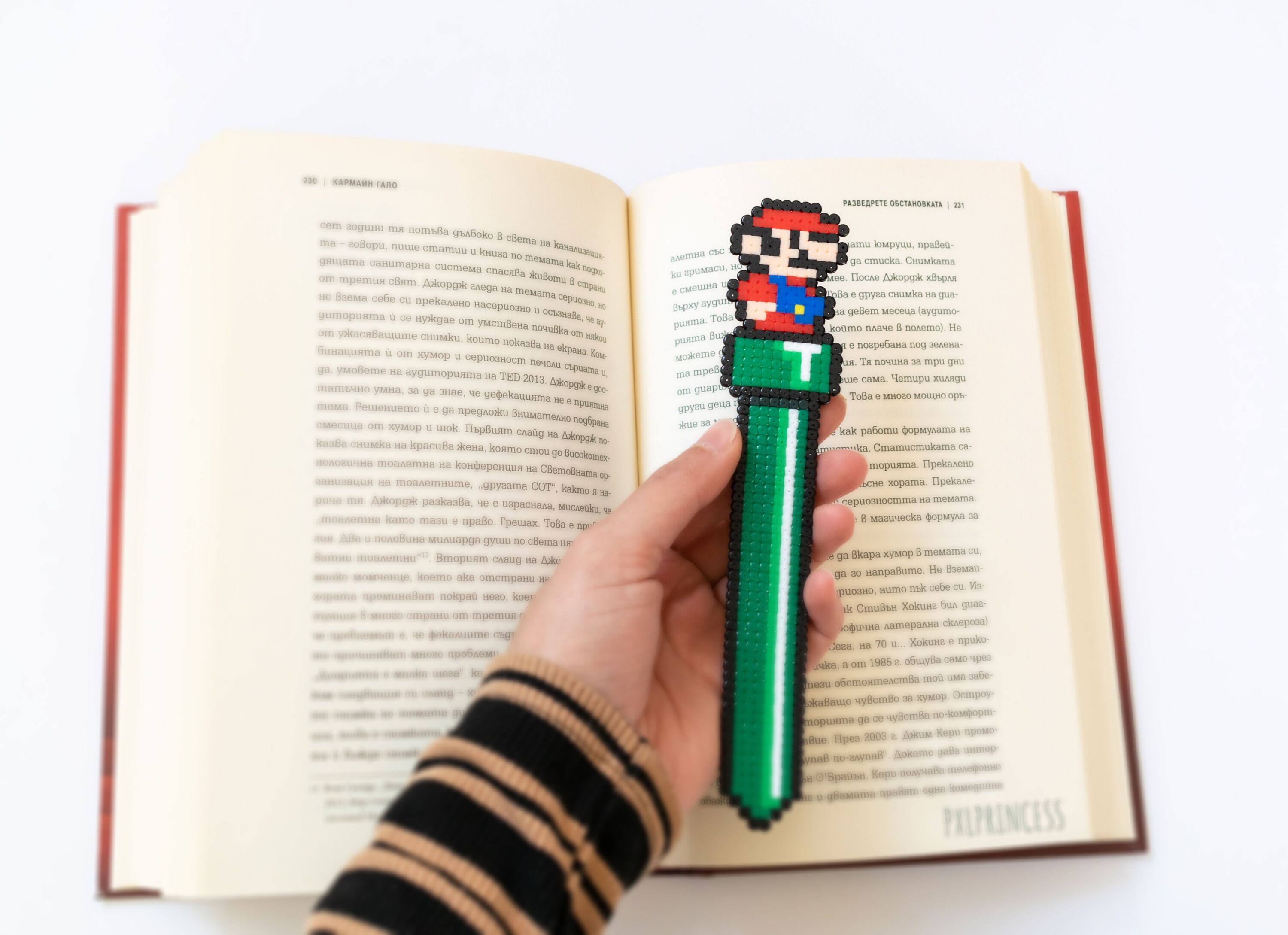 Super Mario Bookmark pixel art Nintendo Hama Perler cuentas de - Etsy ...
