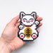 Lucky Cat Pixel Art Japanese Good Luck Maneki Neko Kawaii - Etsy