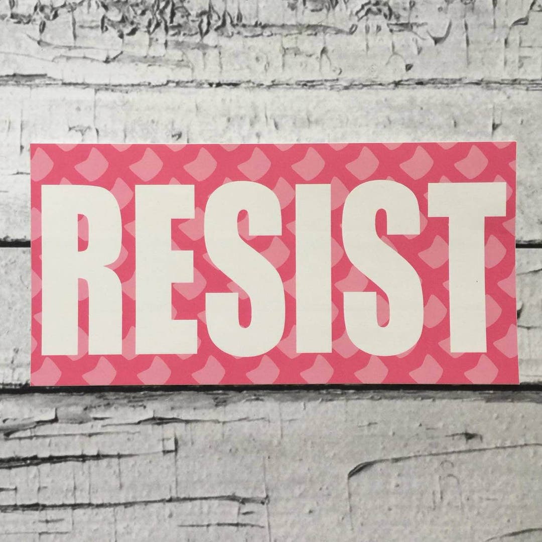 RESIST Bumper Sticker (free Shipping) - Etsy