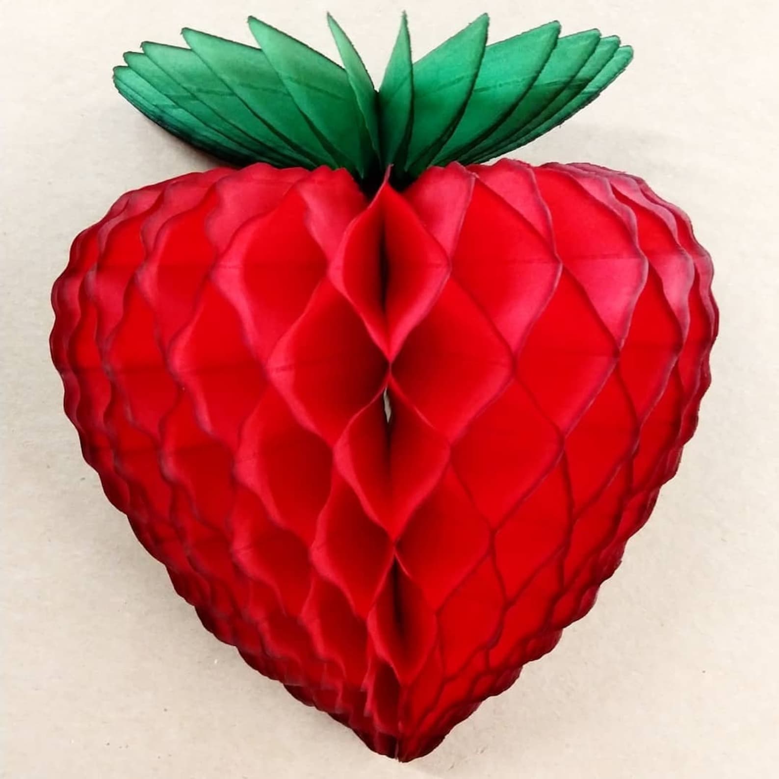 40-piece Set of Tissue Paper Strawberry Decorations 10 Inch & - Etsy